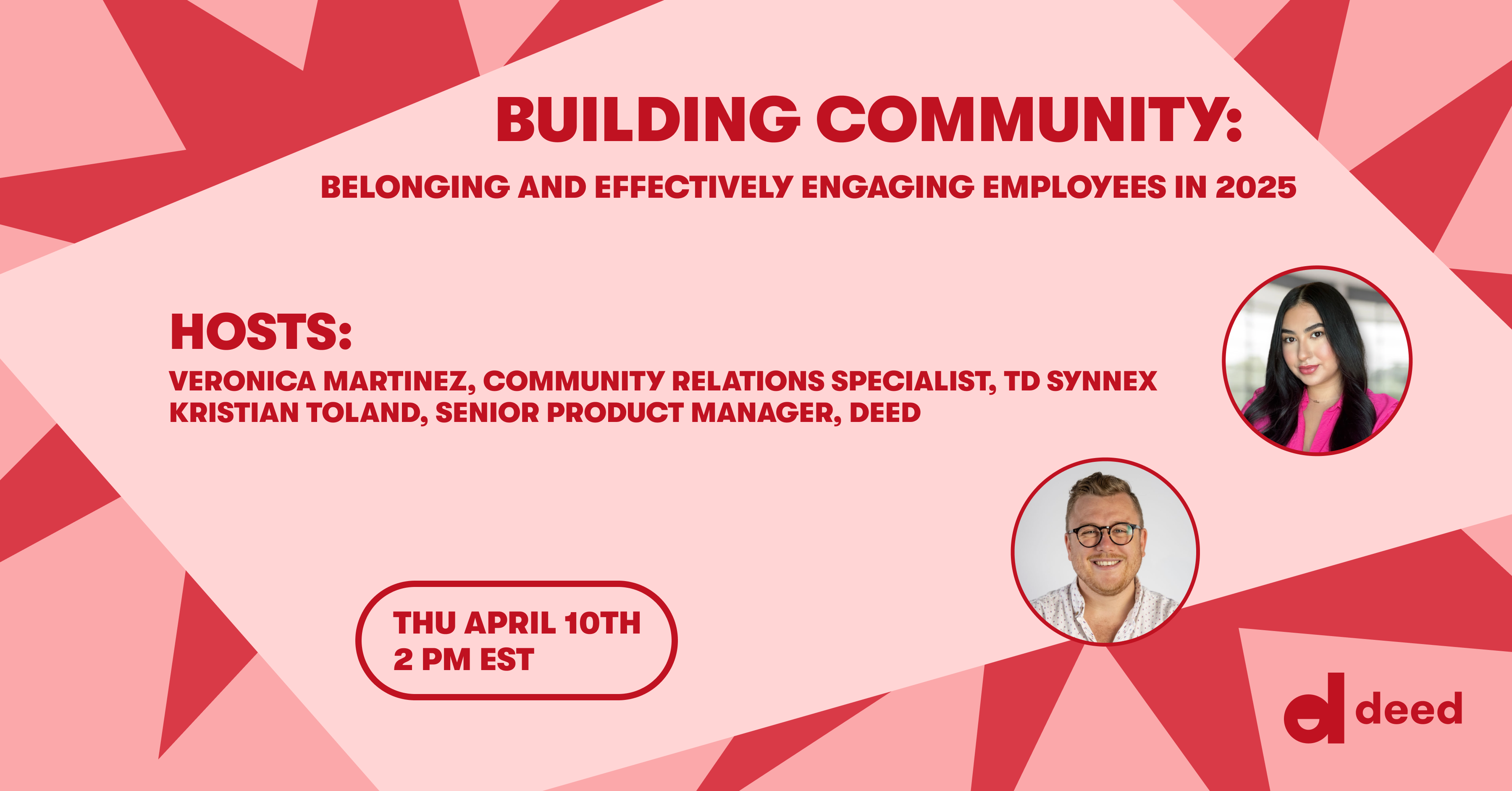 Webinar: Building Community - Belonging and Effectively Engaging Employees in 2025